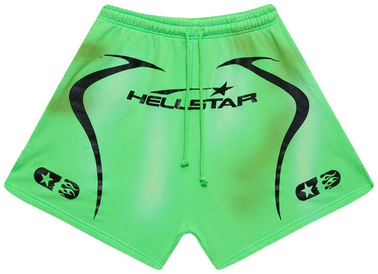 Buy Hellstar Warm Up Shorts 'Neon Green' - HS01SHO001 NEON | GOAT