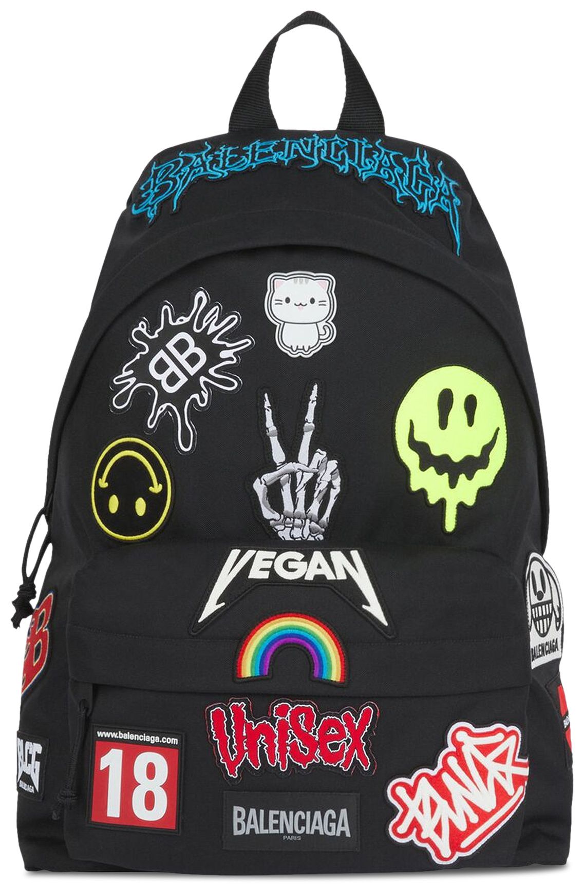 Buy Balenciaga Explorer Backpack With Gamer Patches 'Black' - 656326 ...