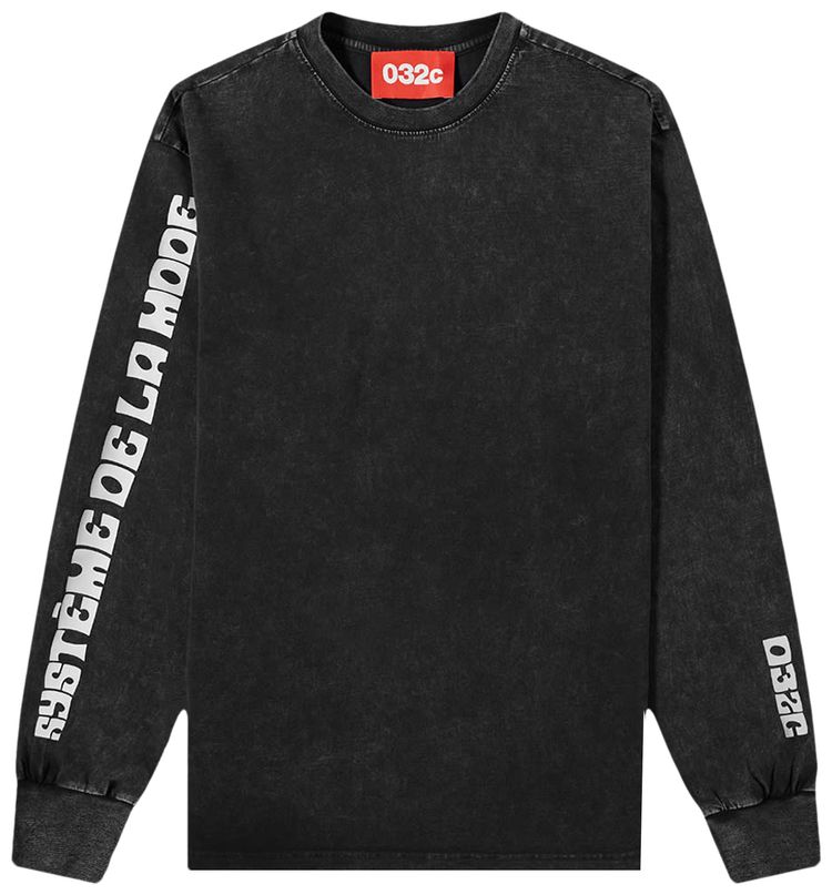 Buy 032C Acid Washed Long-Sleeve 'Washed Out Black' - SS21 C 1020 WASH ...