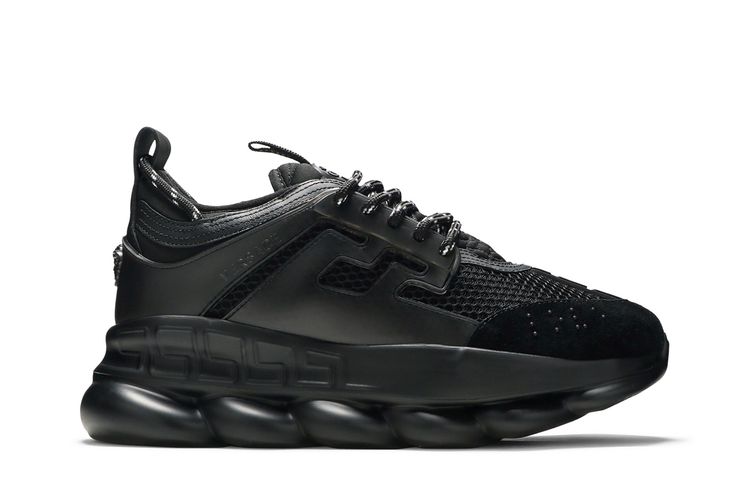 versace shoes black