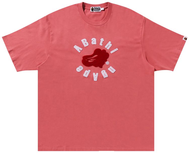Buy BAPE Circular Ape Head Relaxed Fit Tee 'Pink' - 1K30 109 322 PINK ...