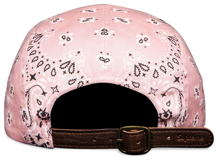 Buy Supreme Bandana Camp Cap 'Pink' - SS21H41 PINK | GOAT