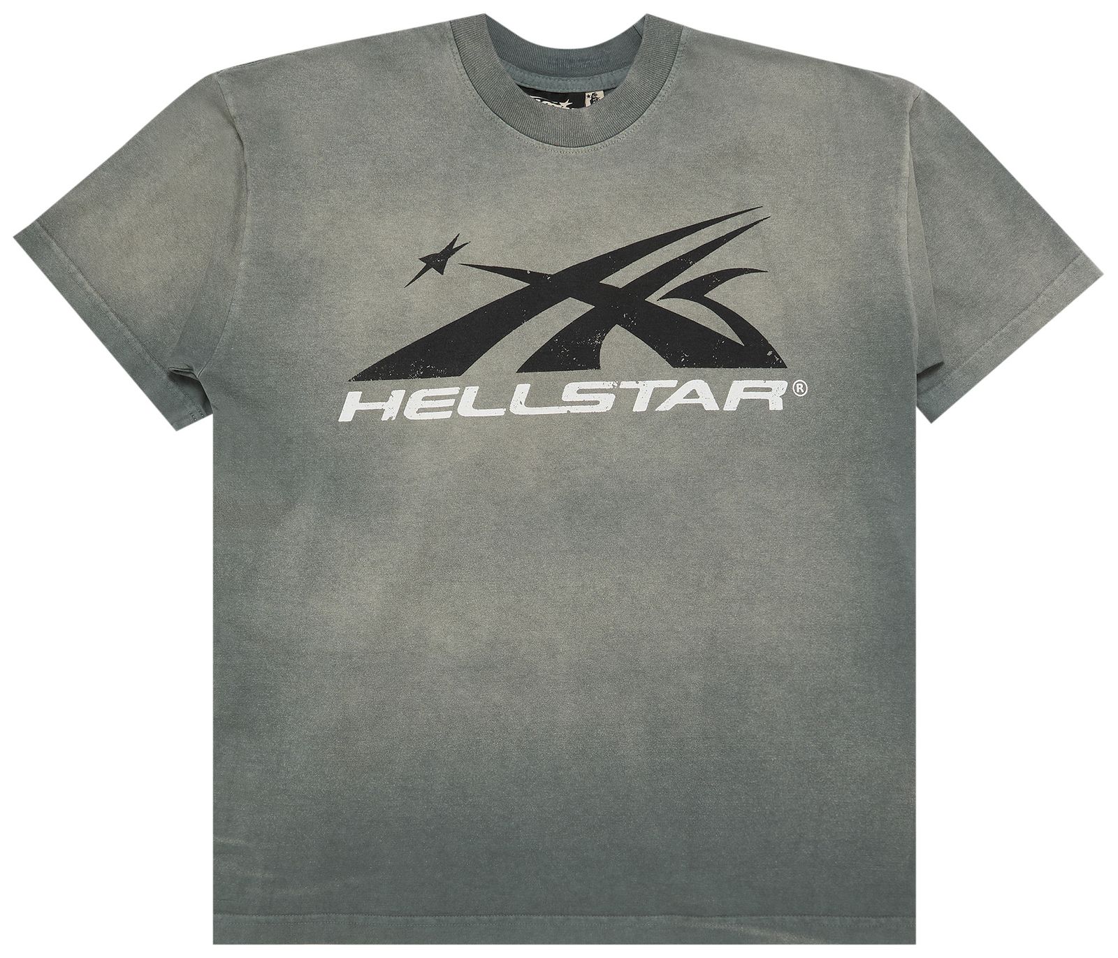 Buy Hellstar Gel Sport Logo T-Shirt 'Grey' - 9357 1SS240103GSLT GREY | GOAT