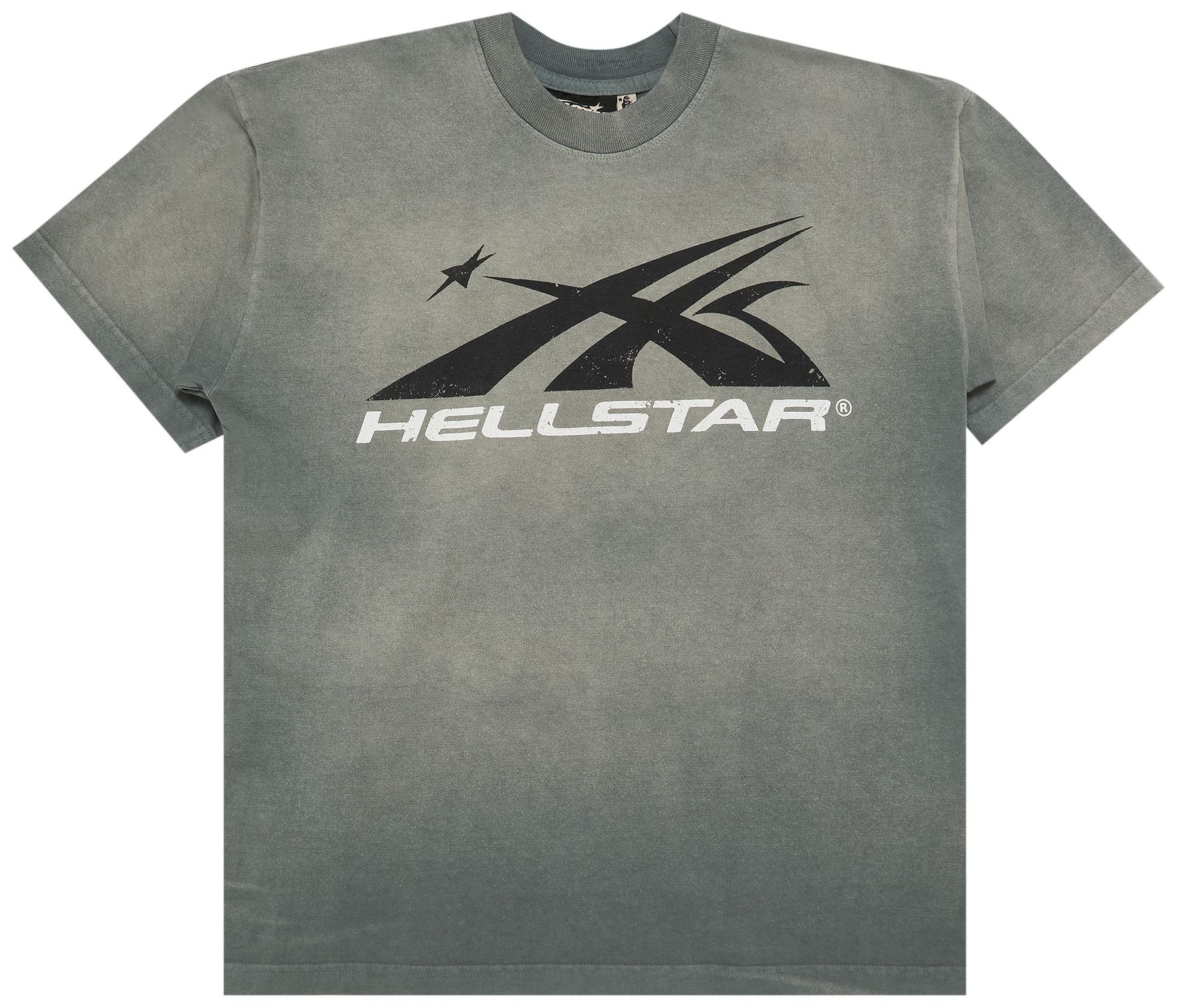 Buy Hellstar Gel Sport Logo T-Shirt 'Grey' - 9357 1SS240103GSLT GREY | GOAT