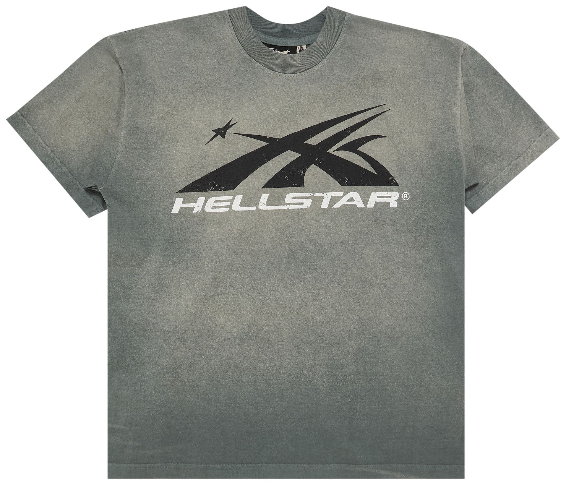 Buy Hellstar Gel Sport Logo T-Shirt 'Grey' - 9357 1SS240103GSLT GREY | GOAT