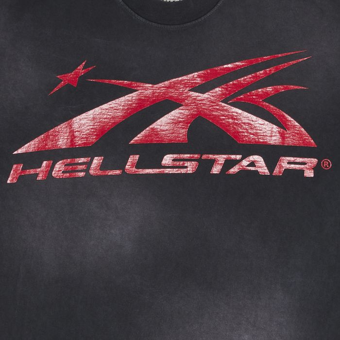 Buy Hellstar Gel Sport Logo T-Shirt 'Black/Red' - 9357 1FW230103GSLT ...