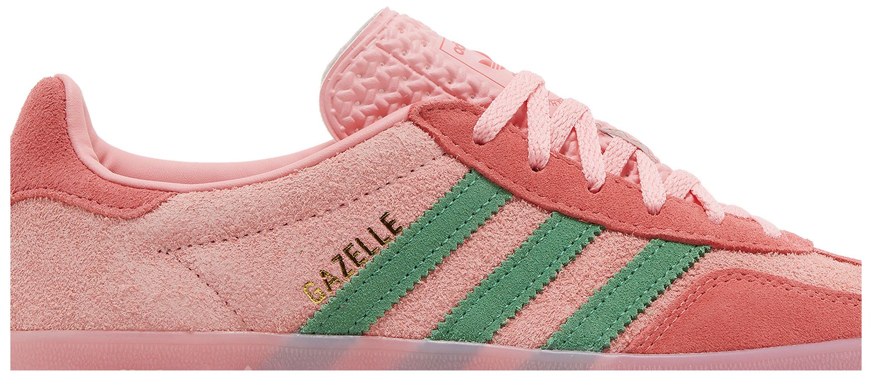 Buy Adidas Wmns Gazelle Indoor 'Pink Spark Preloved Green' - IG6782 | GOAT