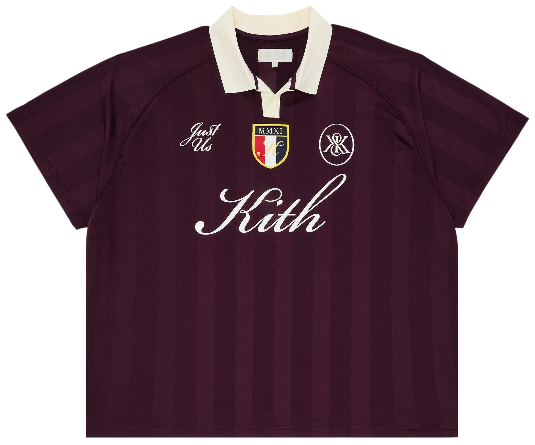Buy Kith Shadow Stripe Marcel Soccer Jersey 'Rave' - KHM032089 698 | GOAT