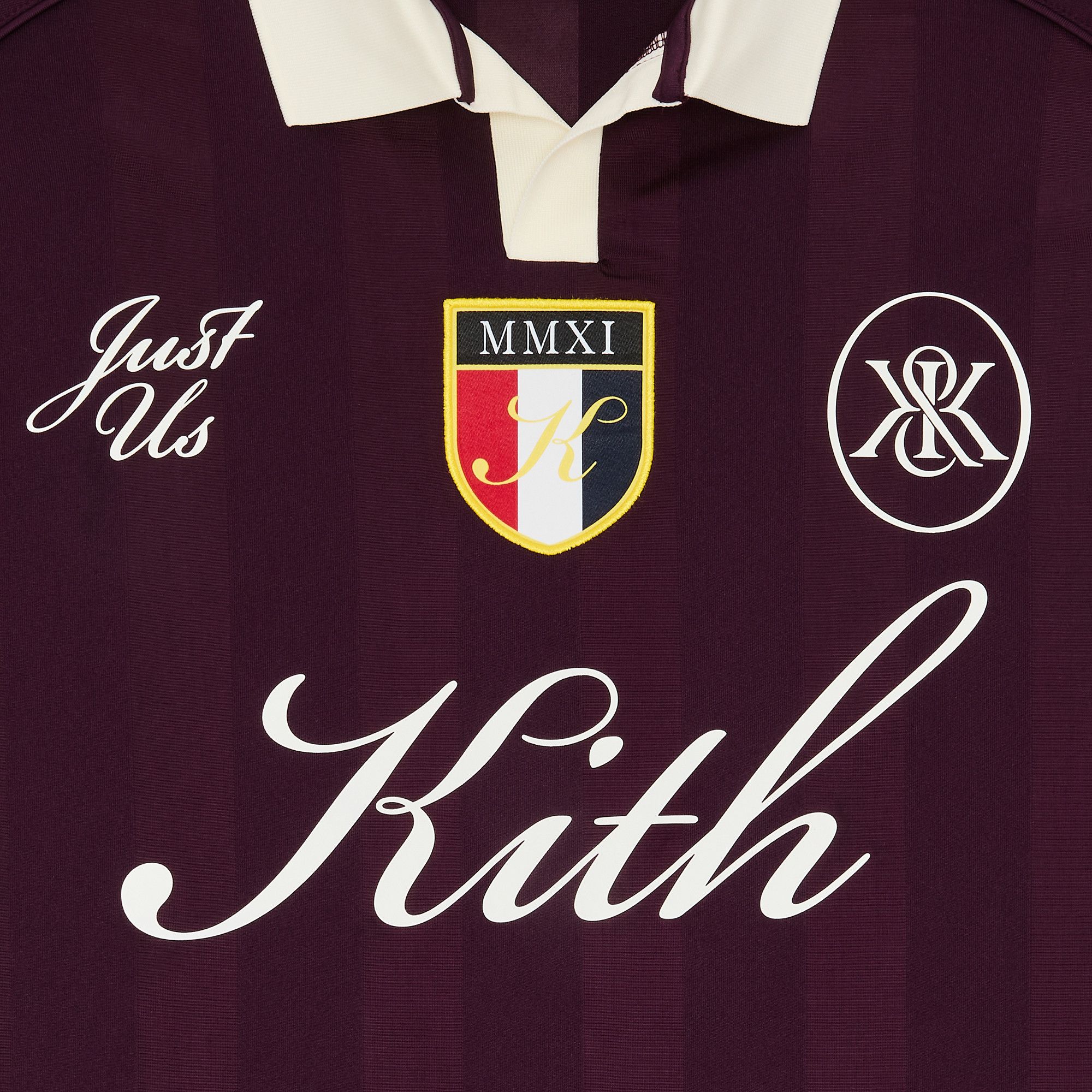 Buy Kith Shadow Stripe Marcel Soccer Jersey 'Rave' - KHM032089 698 | GOAT
