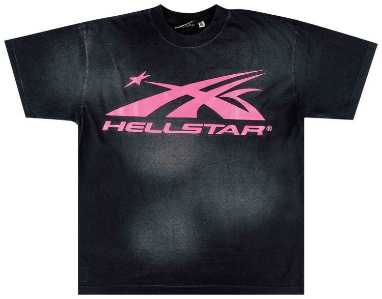 Buy Hellstar Classic Tee 'Black/Pink' - 9357 1SS240103CT BLPK | GOAT
