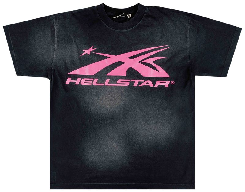 Buy Hellstar Classic Tee 'Black/Pink' - 9357 1SS240103CT BLPK | GOAT
