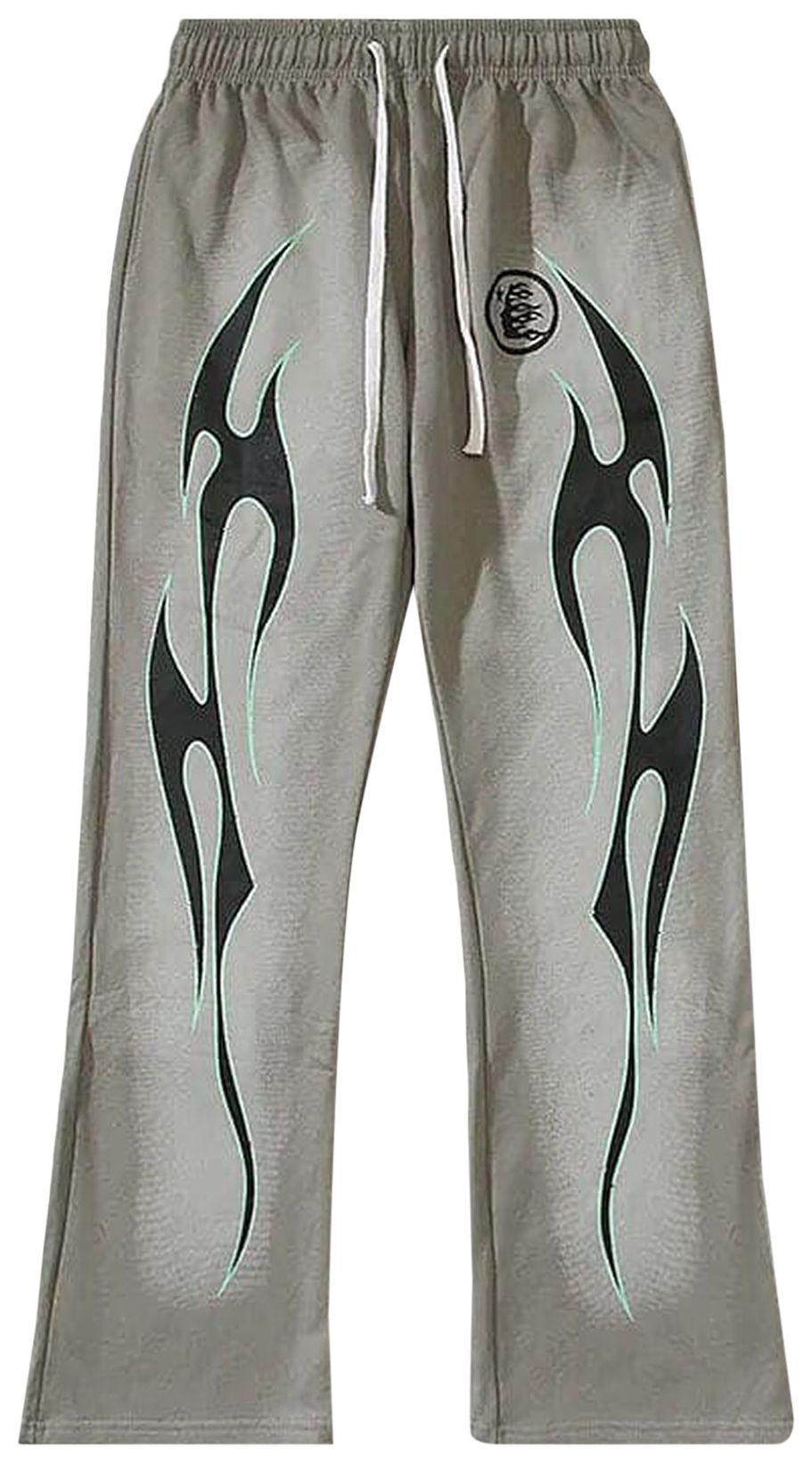 Buy Hellstar Future Flame Sweatpants 'Grey' - 9357 1FW230204FFS GREY | GOAT