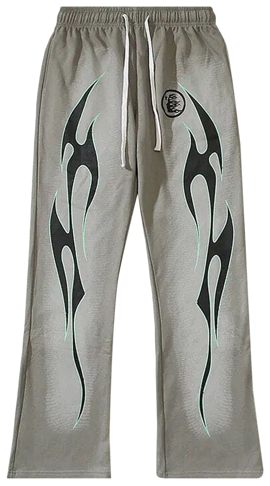 Buy Hellstar Future Flame Sweatpants 'Grey' - 9357 1FW230204FFS GREY | GOAT