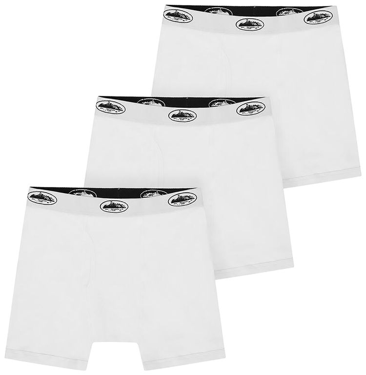 Buy Corteiz Alcatraz Boxers (3 Pack) 'White' - 7892 1SS240207AB3P WHIT ...