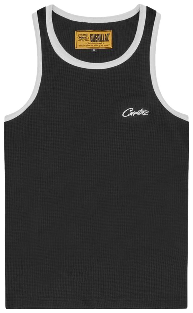 Buy Corteiz OG Contrast Tank Top 'Black' - 7892 1SS240102OCTT BLAC | GOAT
