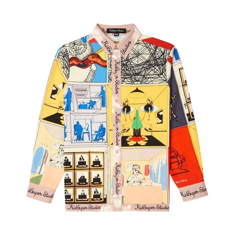 Buy KidSuper Printed Satin Shirt 'Multicolor' - SS24 LTP 10 MULT | GOAT