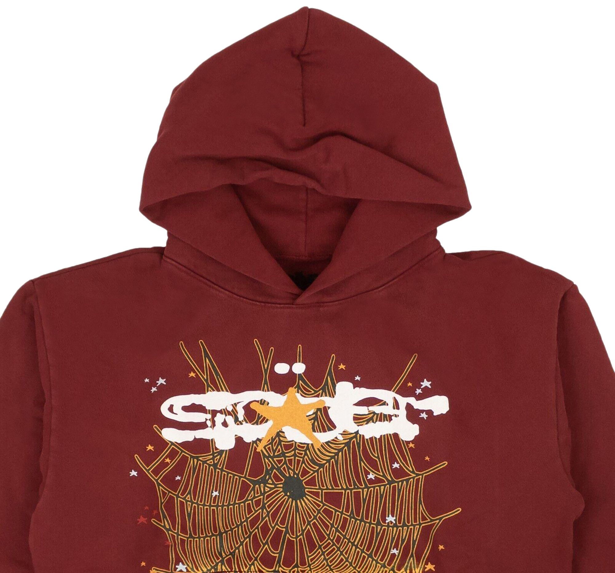 Buy Sp5der Web Logo Hoodie 'Maroon' - 2406 1FW220106WLH MARO | GOAT