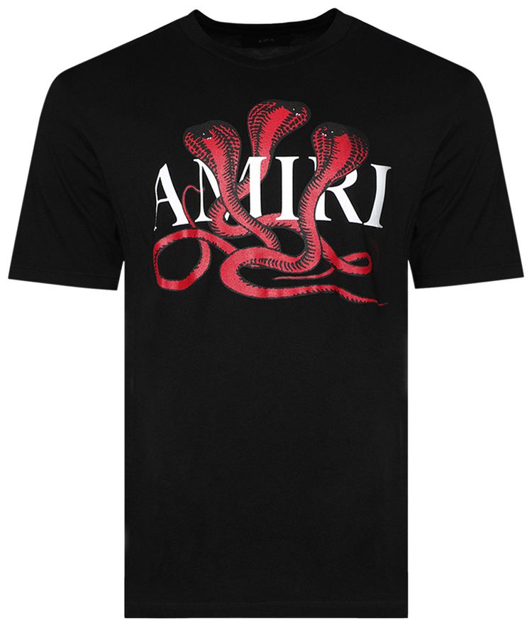Buy Amiri Snake Tee 'Black/Red' - AMJYTE1086 BKRD | GOAT