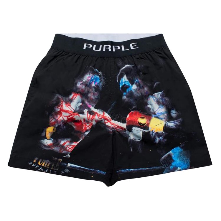 Buy PURPLE BRAND Fight Night Swim Shorts 'Black' - P548 PFBB324 | GOAT UK