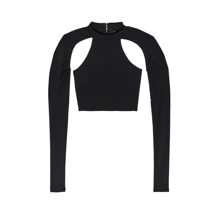 Buy PURPLE BRAND Cut Out Cropped Top 'Black' - W2000 SJAB224 | GOAT