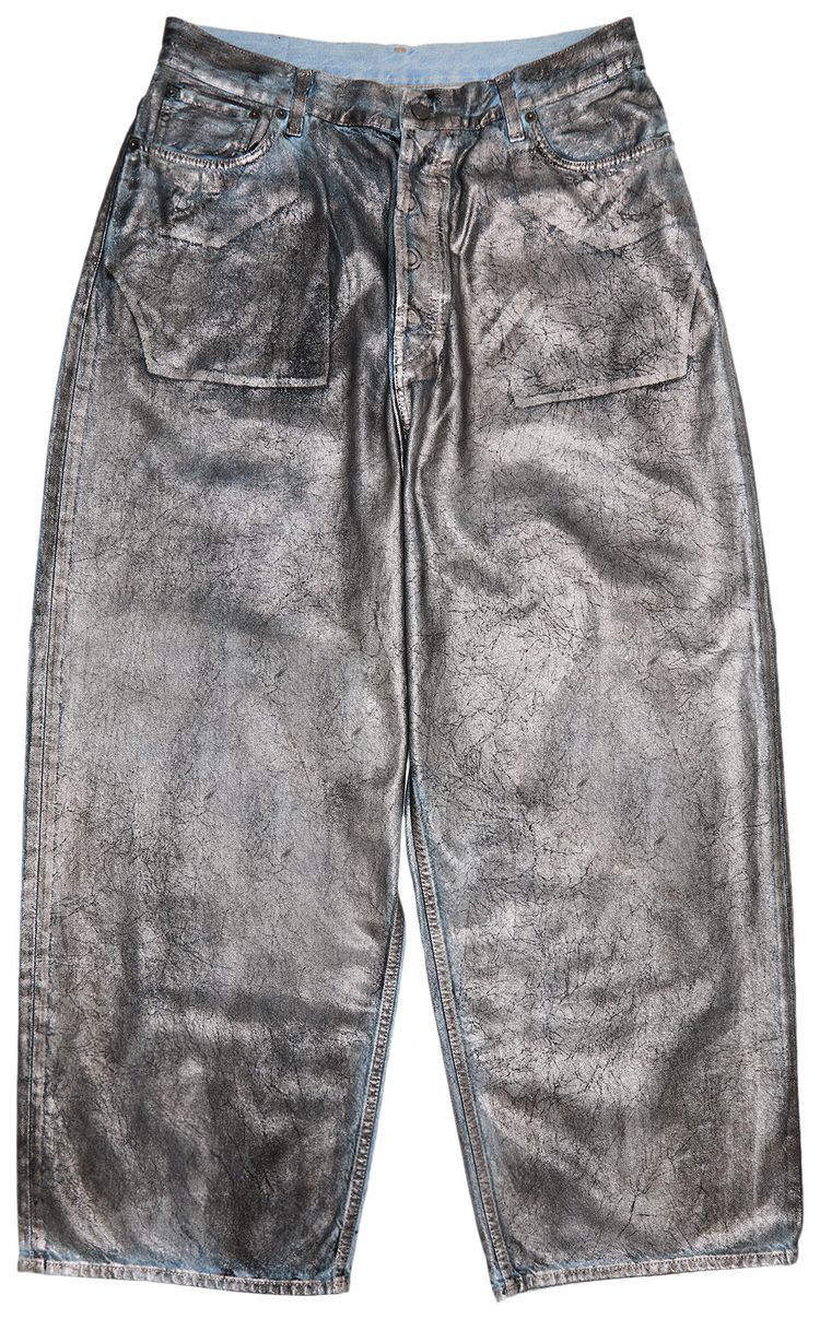 Buy Acne Studios Metallic Jeans 'Silver/Blue' - B00346 GOAT SILV | GOAT UK