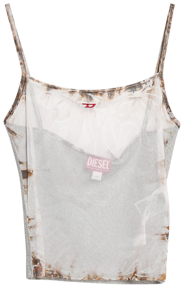 Buy Diesel Transparent Cami Top 'Cream' - A15085 0HNAR 9CBA | GOAT