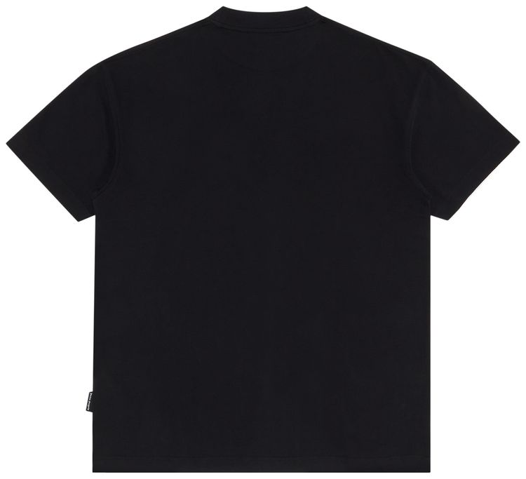 Buy Palm Angels Neck Logo Tee 'Black/Off White' - PMAA001F24JER0071003 ...