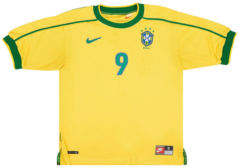 Buy Nike Brazil 1998 Reissue Soccer Replica Jersey 'Varsity Maize/Pine Green/Lucky Green ...