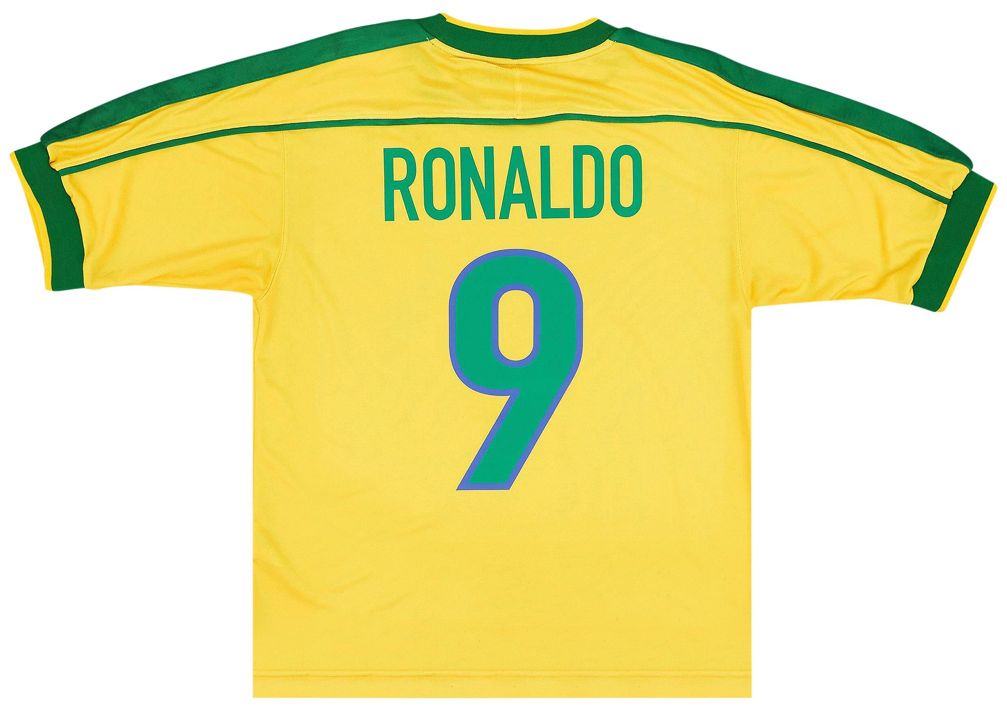 Buy Nike Brazil 1998 Reissue Soccer Replica Jersey 'Varsity Maize/Pine ...