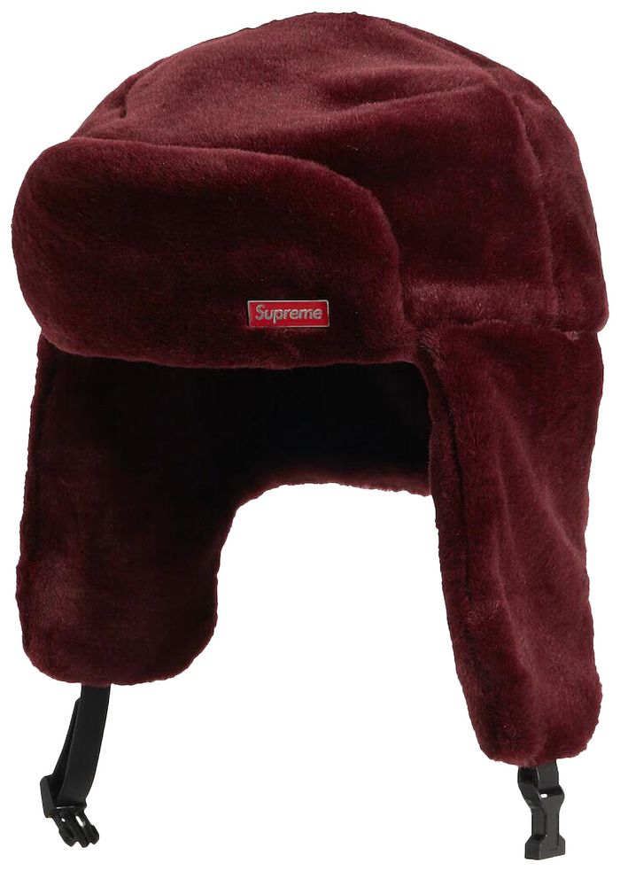 Buy Supreme Faux Fur Ushanka Hat 'Burgundy' - FW19H70 BURGUNDY | GOAT