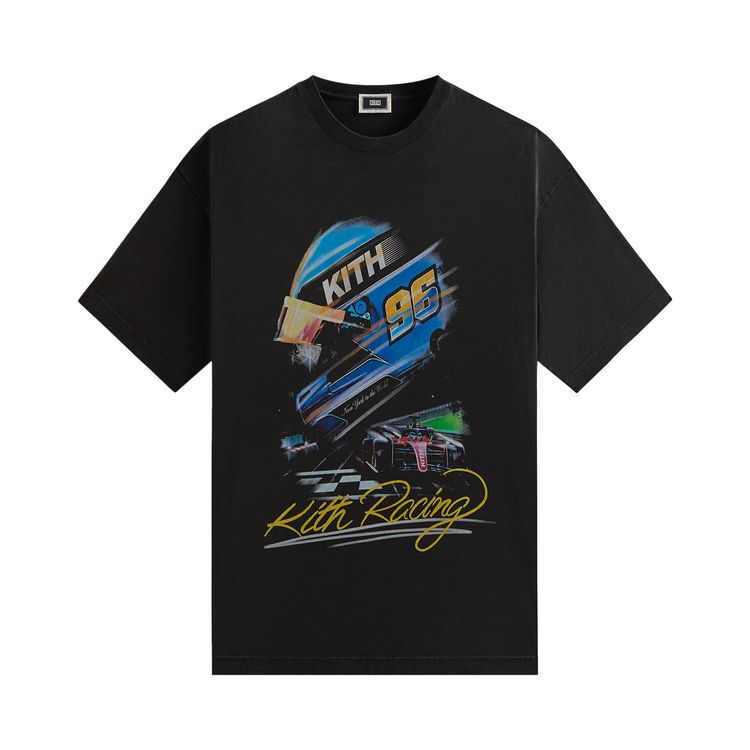 Buy Kith F1 Vintage Tee 'Black' - KHM031985 001 | GOAT