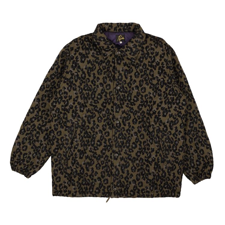 Buy Needles Leopard Coach Jacket 'Green' - 0659 100000310LCJ GREE | GOAT