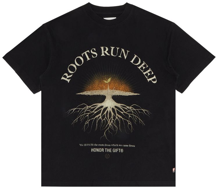 Buy Honor The Gift Roots Run Deep Tee 'Black' - HTG240191 BLAC | GOAT