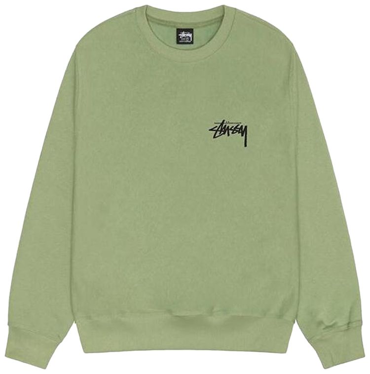 Buy Stussy Classic Dot Crew 'Moss' - 1914929 MOSS | GOAT