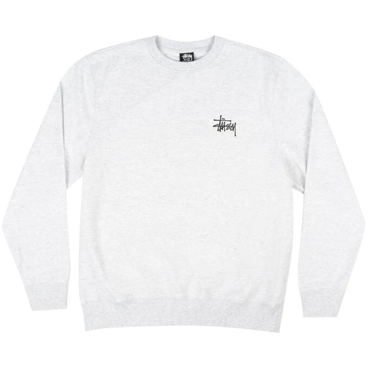 Buy Stussy Basic Crew 'Ash Heather' - 1914649M ASH | GOAT