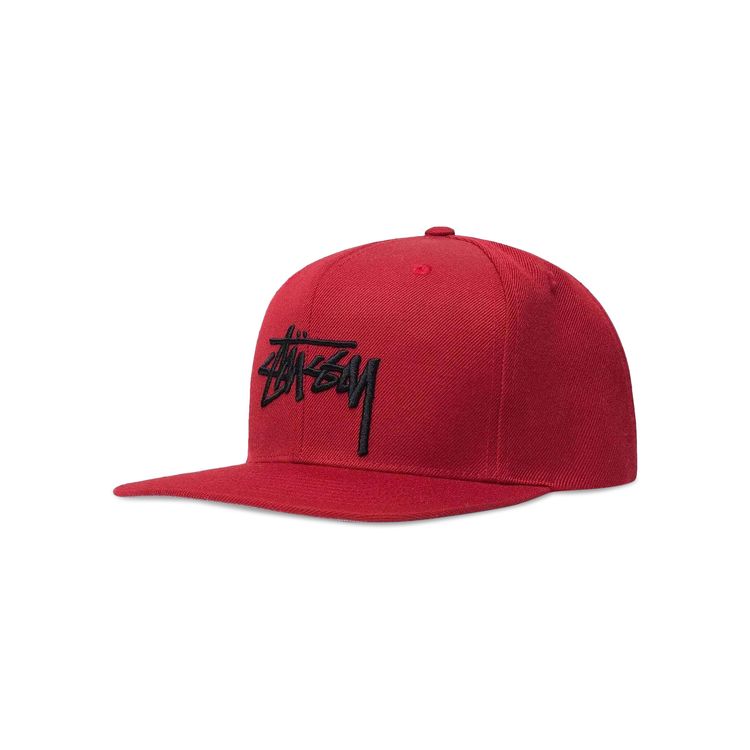 Buy Stussy Big Stock High Crown Cap 'Deep Red' - 1311062 DEEP | GOAT