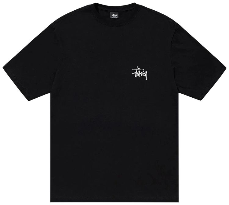 Buy Stussy Basic Tee 'Black' - 1904452W BLAC | GOAT