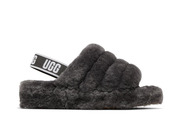 Buy UGG Wmns Fluff Yeah Slide 'Charcoal' - 1095119 CHRC | GOAT