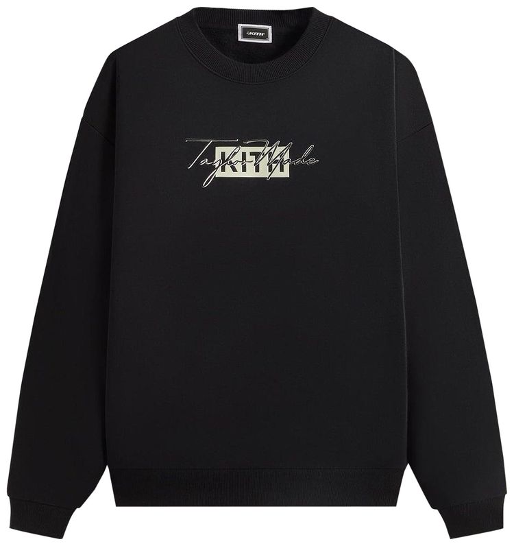 Buy Kith For TaylorMade Script Nelson Crewneck 'Black' - KHM032301 001 ...