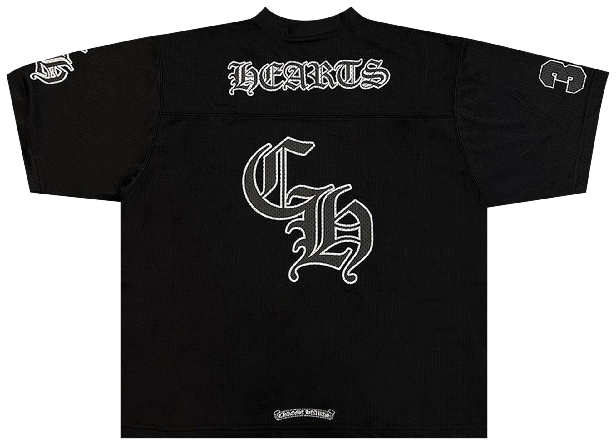 Buy Chrome Hearts Mesh Stadium Football Jersey 'Black' - 1383 ...