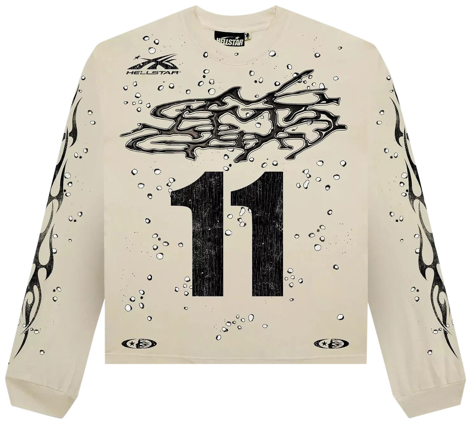 Buy Hellstar Moto Cross Long-Sleeve 'Cream' - 9357 100000107MCLS CREA ...