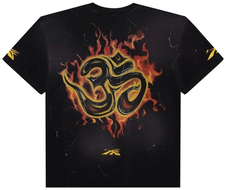 Buy Hellstar Inner Peace Fire Tee 'Black' - 9357 100000103IPFT BLAC | GOAT