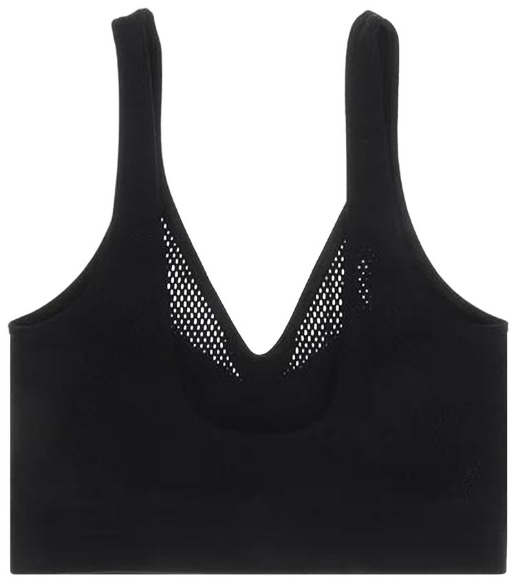 Buy Off-White Seamless Mesh Bra 'Black/White' - OWVO088S24KNI0011001 | GOAT