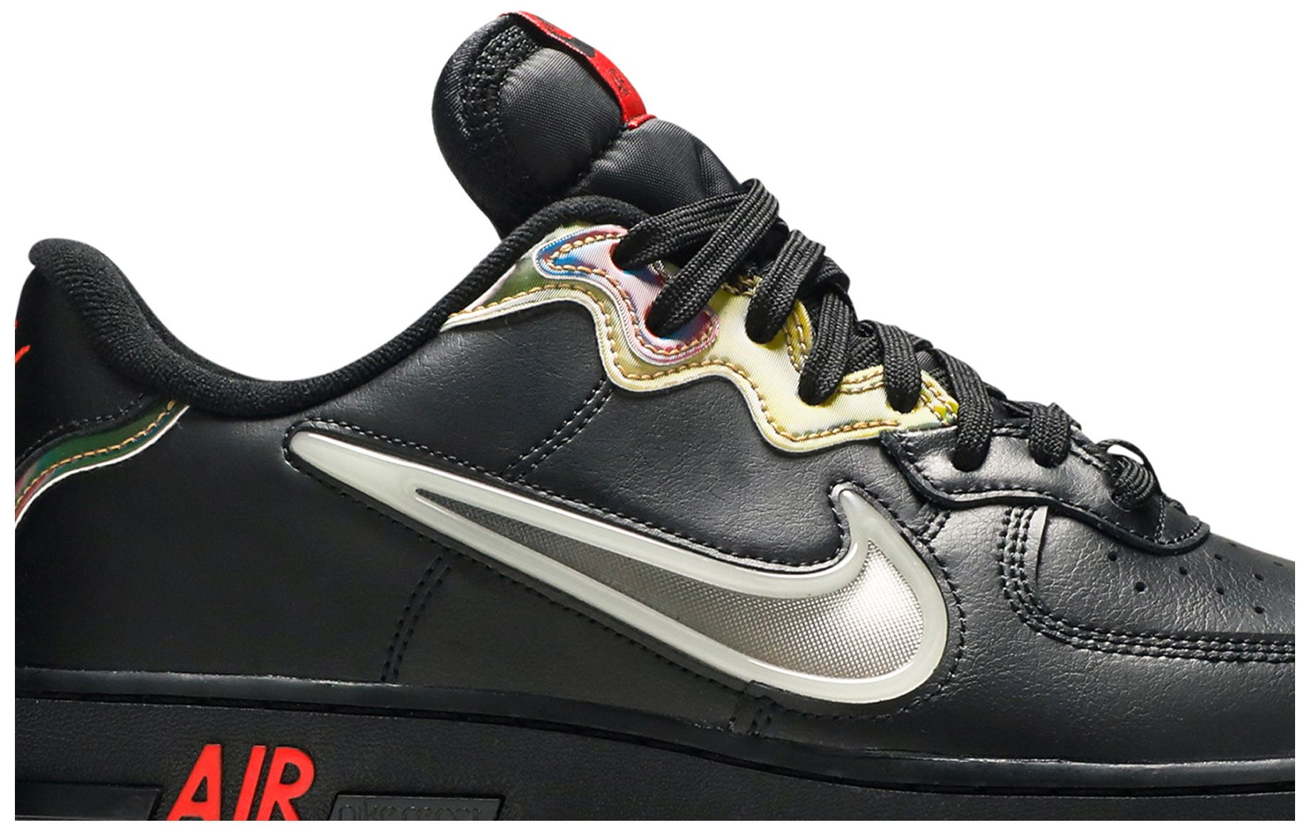 Buy Nike Air Force 1 React 'Black Iridescent' - CN9838 001 | GOAT