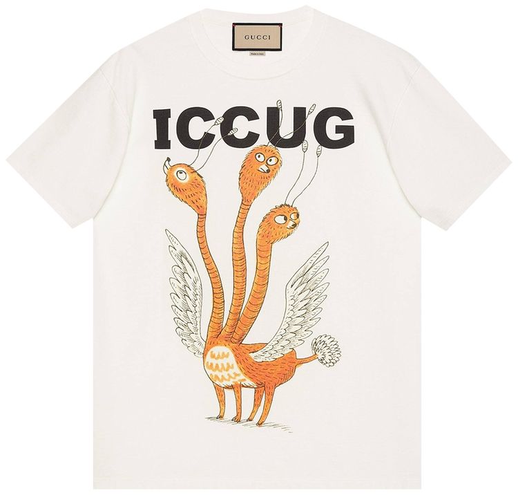 Buy Gucci Freya Hartas Iccug Print T-Shirt 'Sunlight' - 548334 XJDJV ...