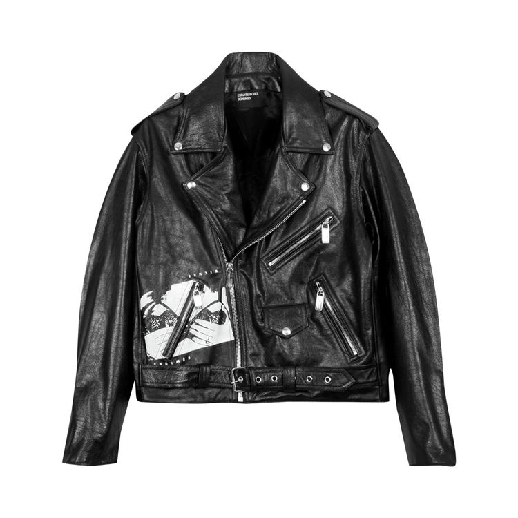 Buy Enfants Riches Déprimés The Lydia Moto Jacket 'Black/White' - FW21 ...