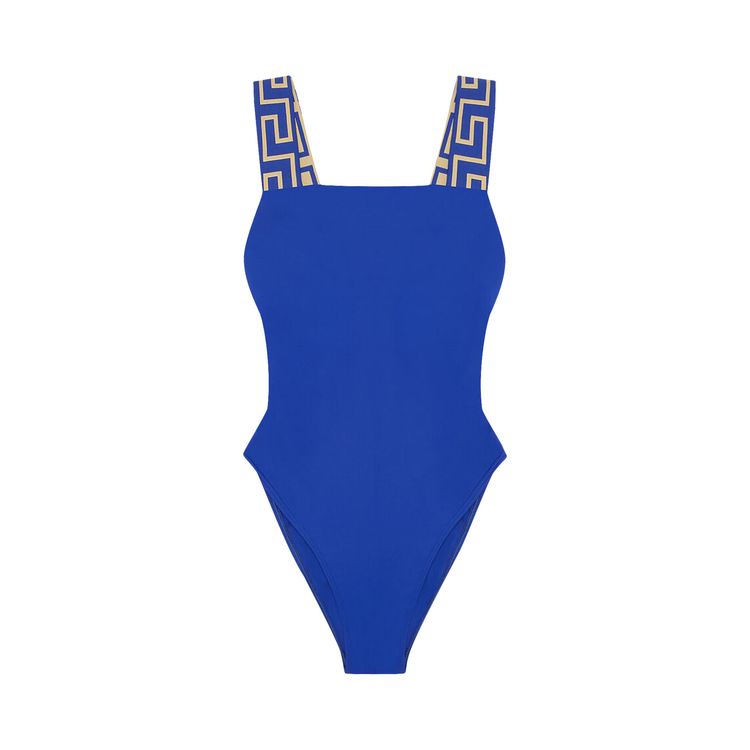 Buy Versace Greca Border One-Piece Swimsuit 'Lapis' - ABD01098 A232185 ...