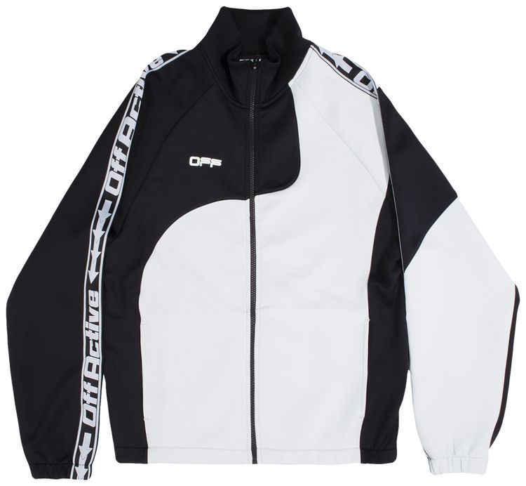 Buy Off-White Active Track Jacket 'Black/White' - OMVC003V21FAB0011001 ...