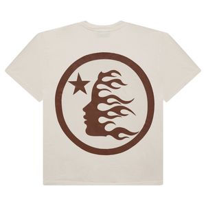 Buy Hellstar Classic T-Shirt (Gel Print) 'White/Brown' - HSCC01TEE001 ...