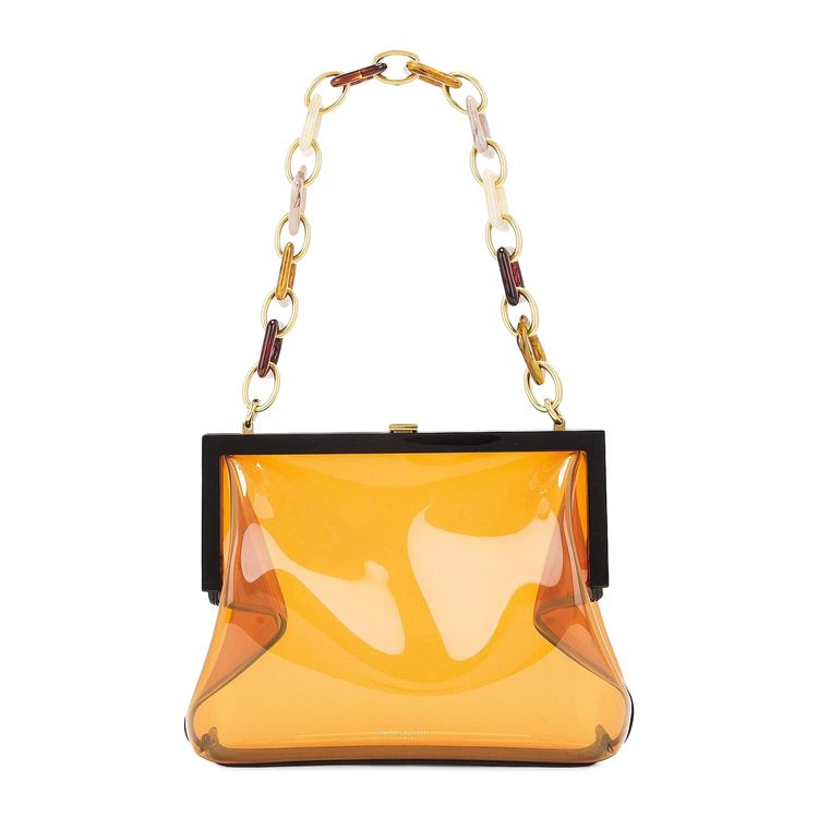 Buy Saint Laurent Vinyl Shoulder Bag 'Orange/Neutral/Multicolor ...